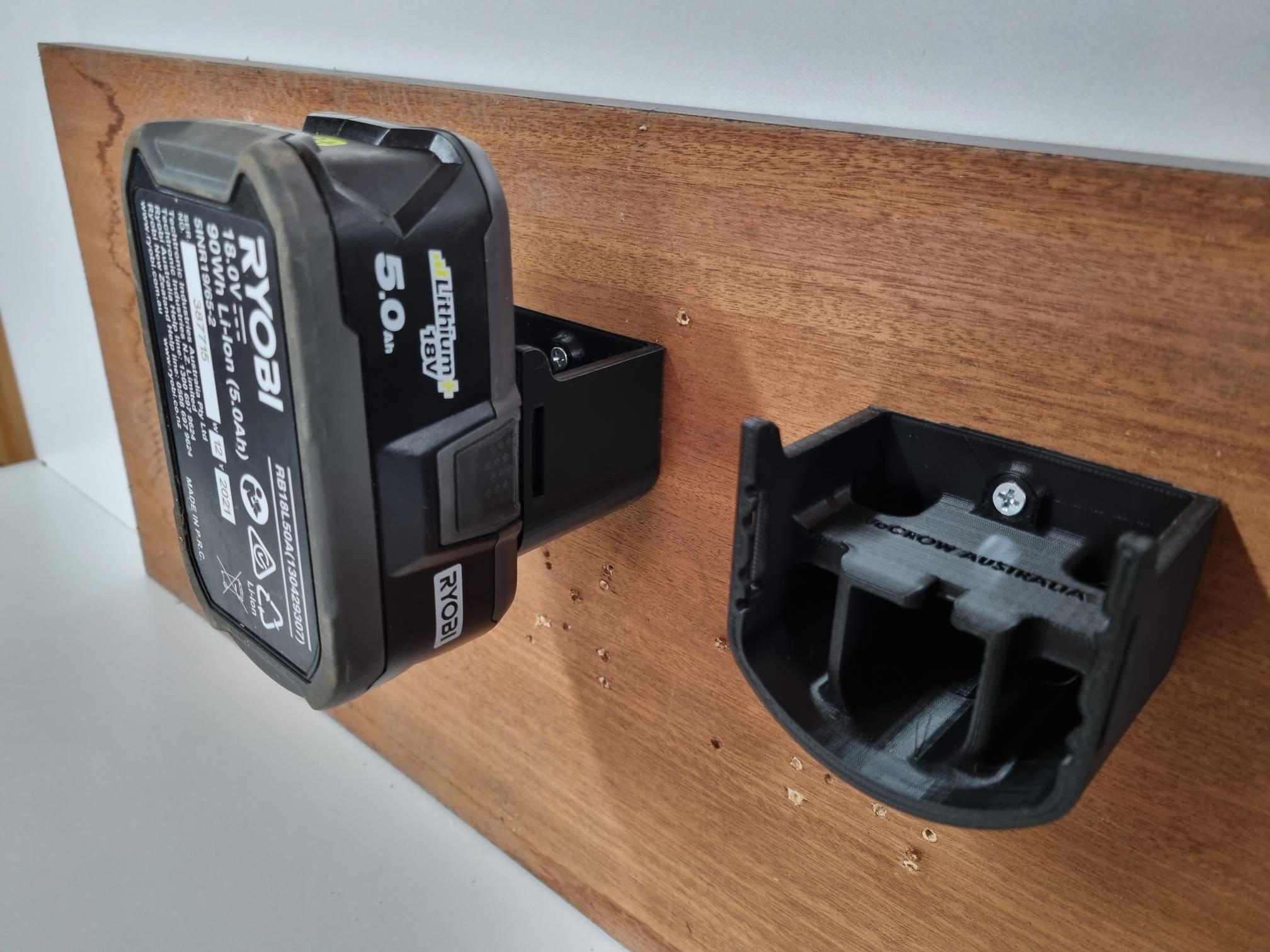 Battery Holder Mount for RYOBI ONE+ 18v – JoCROW PTY LTD